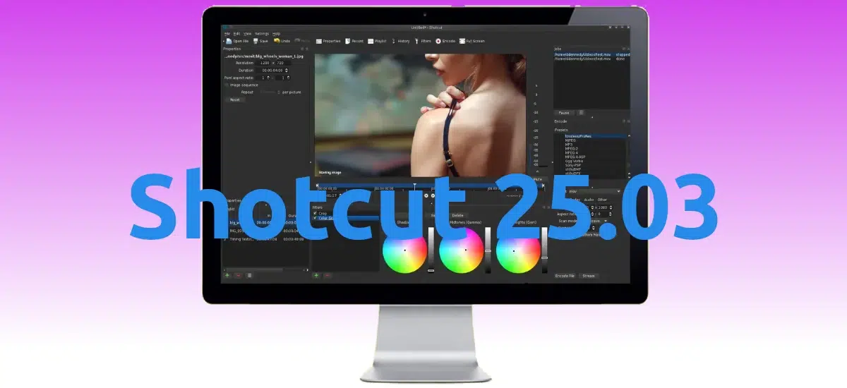 Shotcut 25.03 ya está disponible con nuevas opción de estilo de texto, nuevos filtros y otras ...