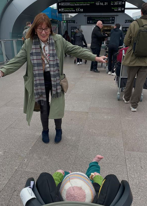 Aisling Bea's mum is every granny meeting their grandchild