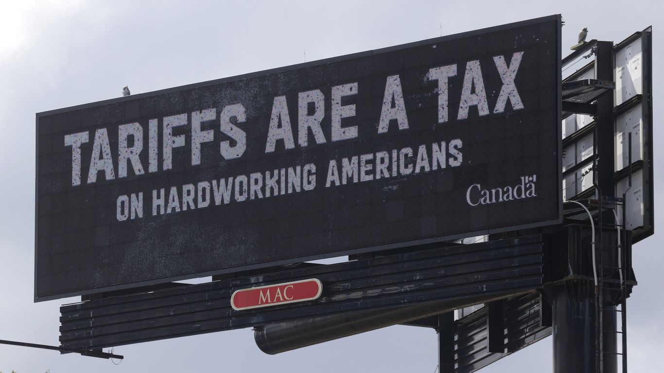 Canadian government buys billboard ads to slam Trump tariffs, "educate ...