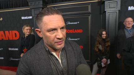 Tom Hardy talks gangsters at 'MobLand' premiere