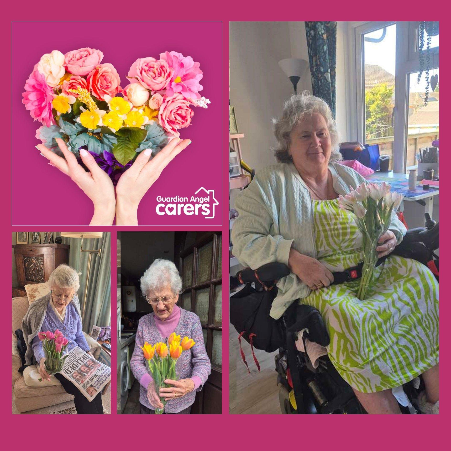Guardian Angel Carers deliver smiles and flowers in Chichester this ...