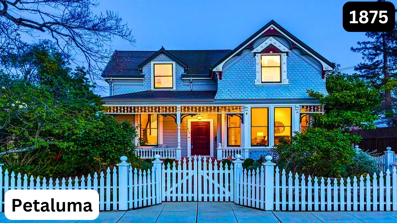 Spacious 1875 Victorian in Petaluma With Marble Kitchen and Detached Studio