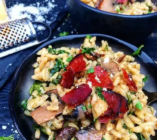 This Parmesan-Loaded Risotto with Mushrooms and Parma Ham Will Make You ...