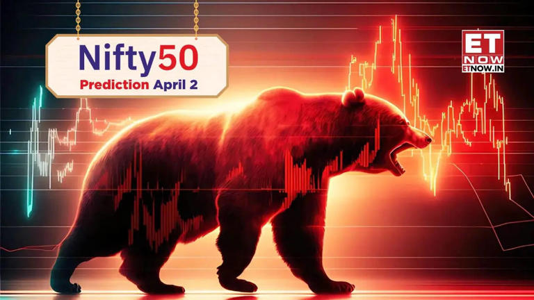 Nifty prediction for tomorrow 2 April: Long bear candle on chart; RSI indicator, support ...