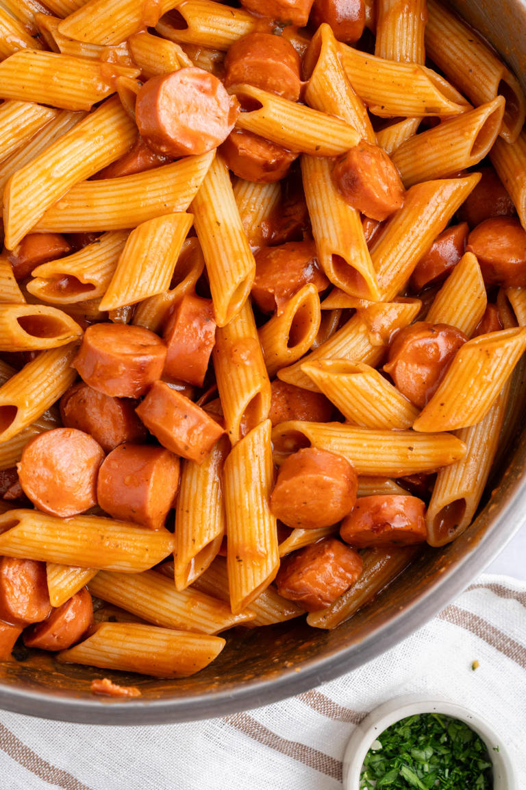 Hot Dog Pasta