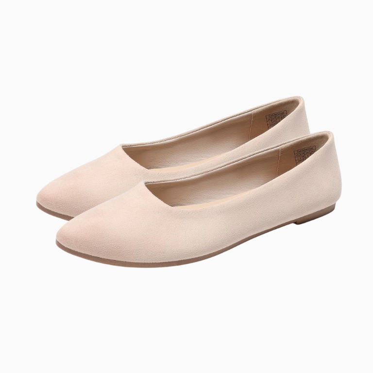 Style some new pairs of neutral ballet flats
