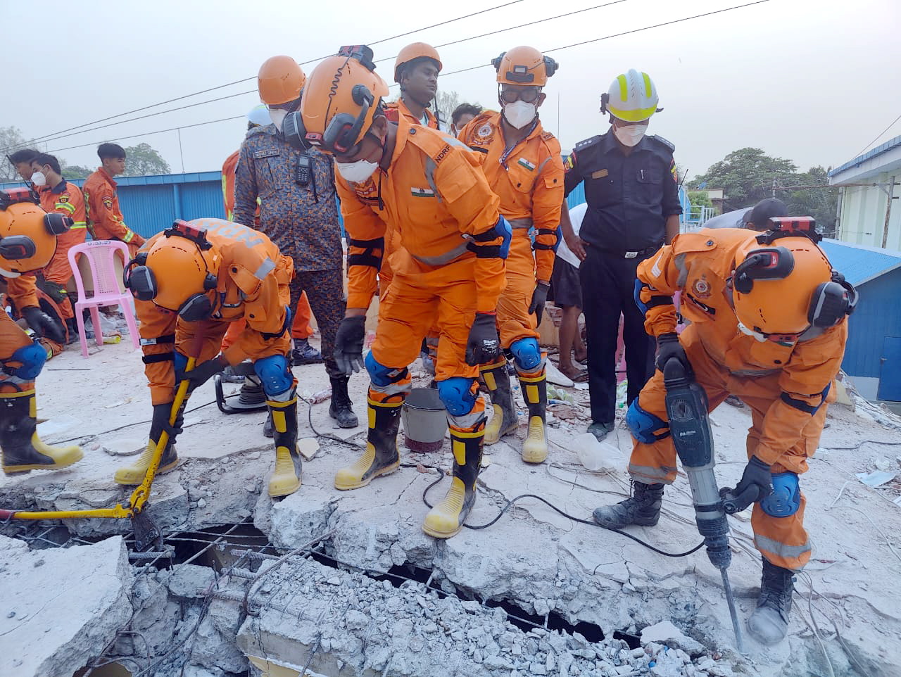 'Pancake' collapse in quake-hit Myanmar tests rescuers; NDRF retrieves ...