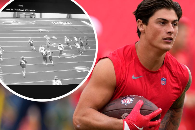 Unseen Louis Rees-Zammit training footage shows him tear through NFL team