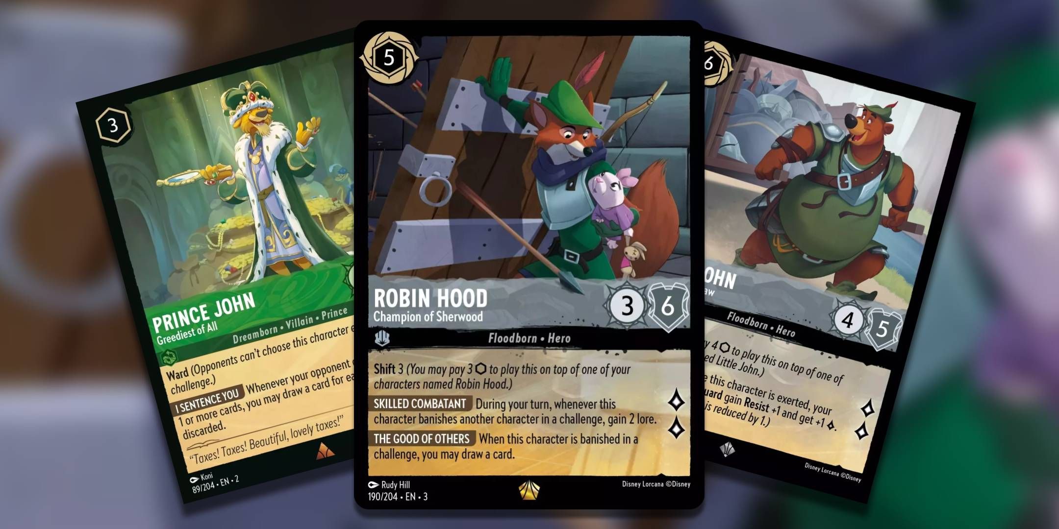 The Best Robin Hood Cards - Disney Lorcana