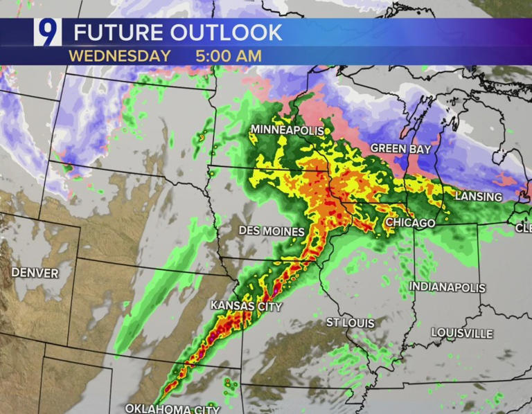 Tuesday forecast: Quiet, with increasing clouds, then severe weather threat ramps up overnight ...