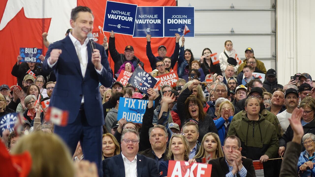 Poilievre tells Fredericton rally he'll make Canada stronger as it ...