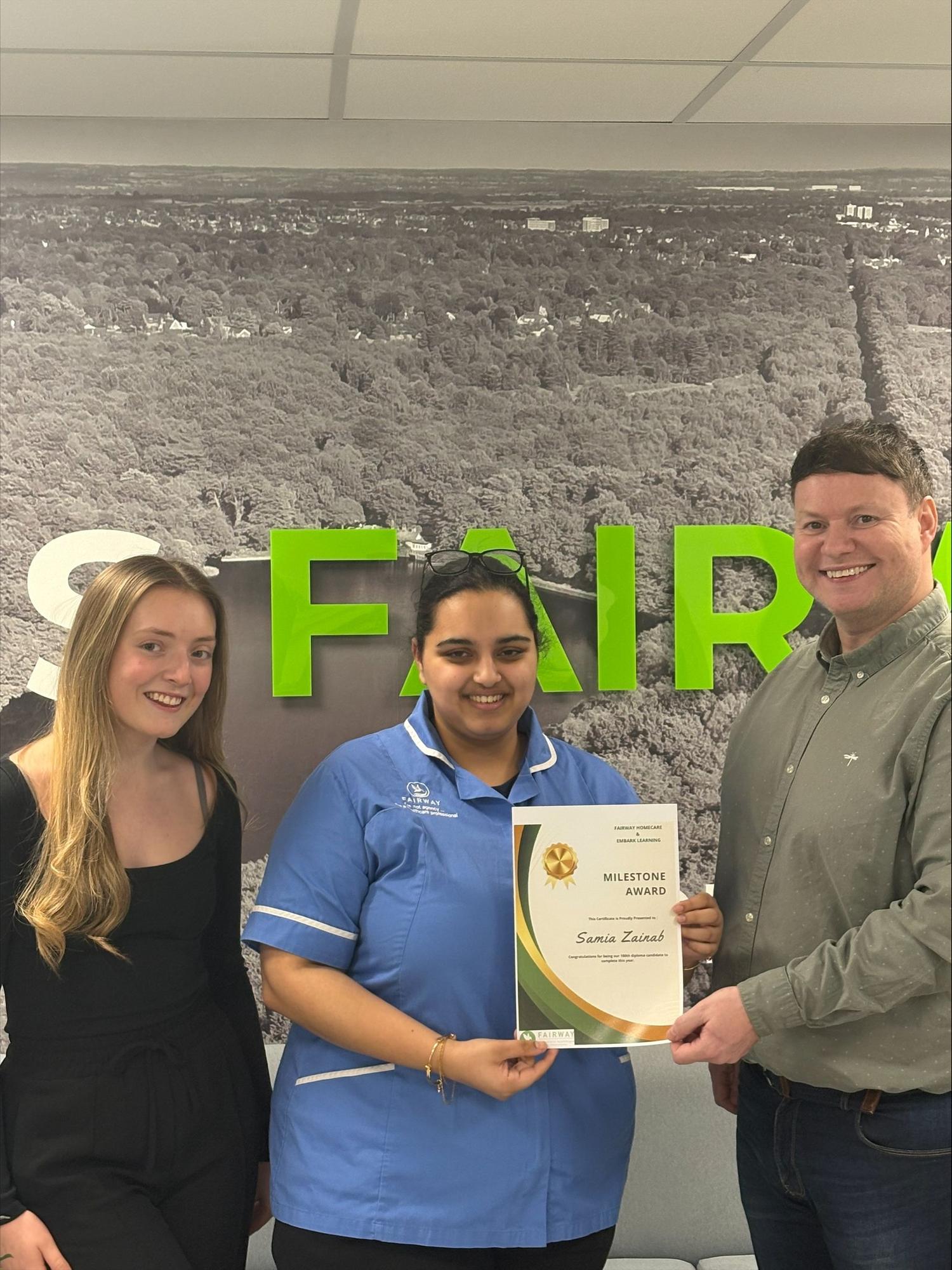 Fairway Healthcare celebrates 100th graduate