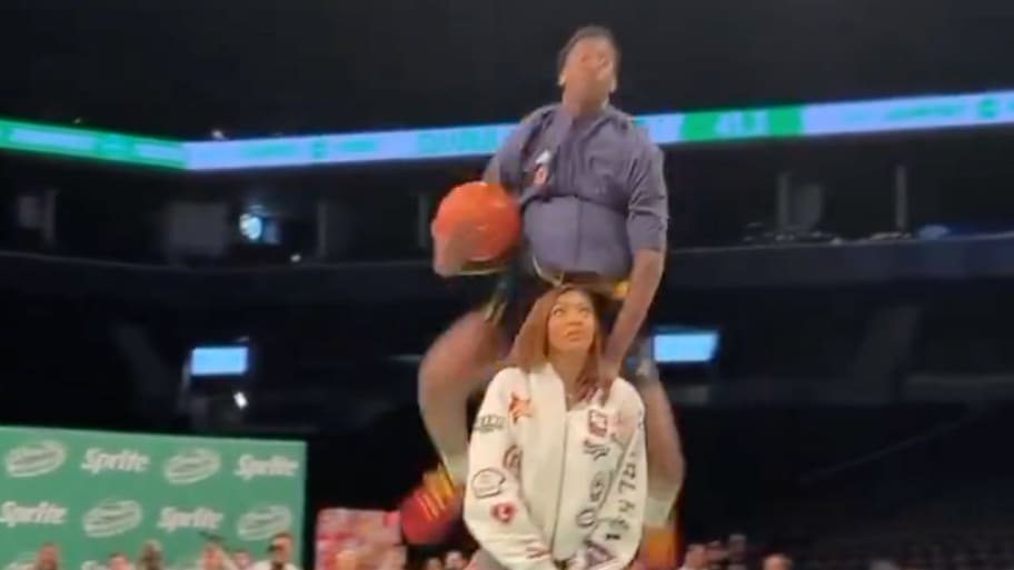 Angel Reese Had Priceless Reaction to BYU Commit Jumping Over Her for ...