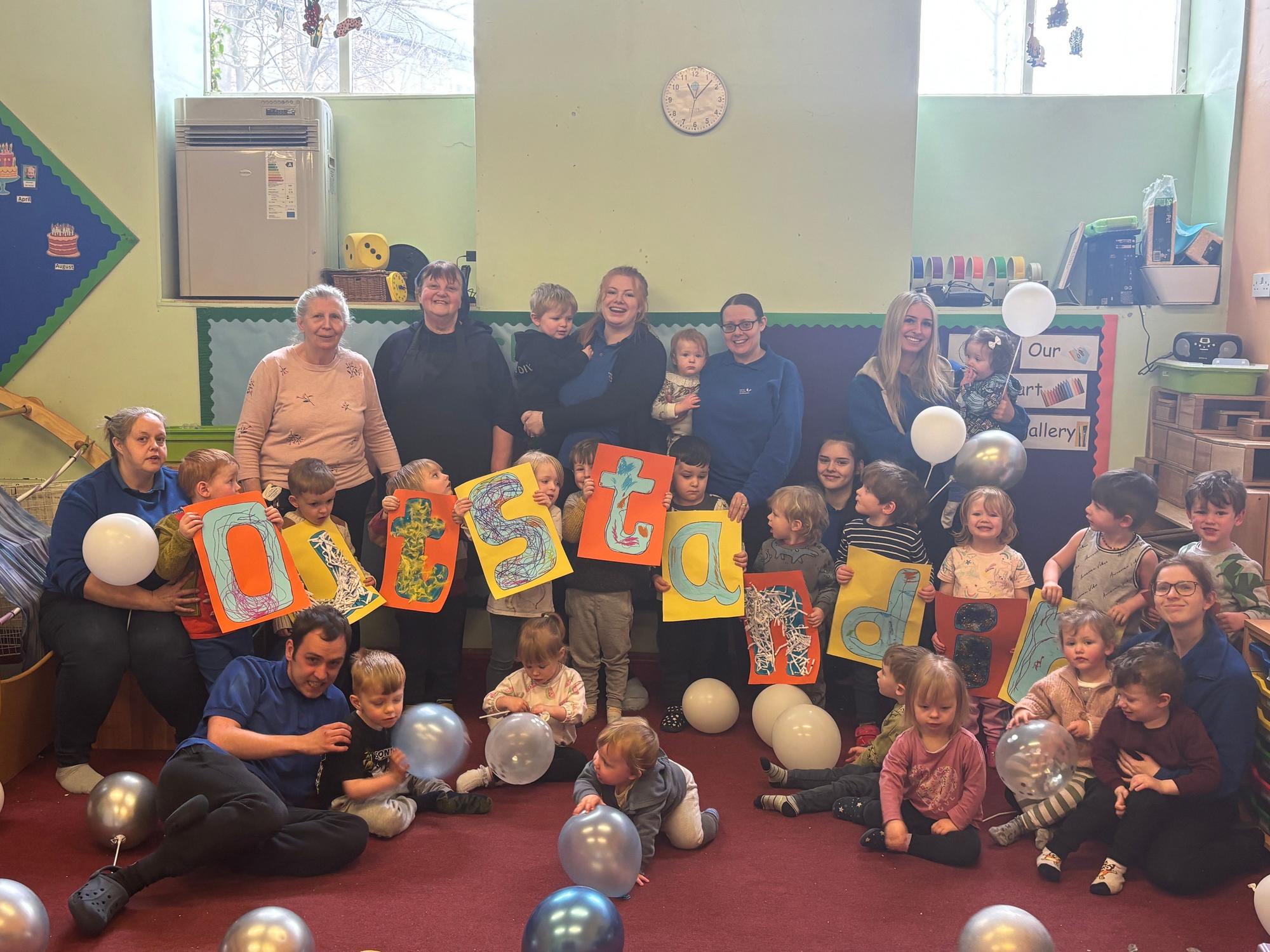First Steps Nursery celebrates outstanding Ofsted report