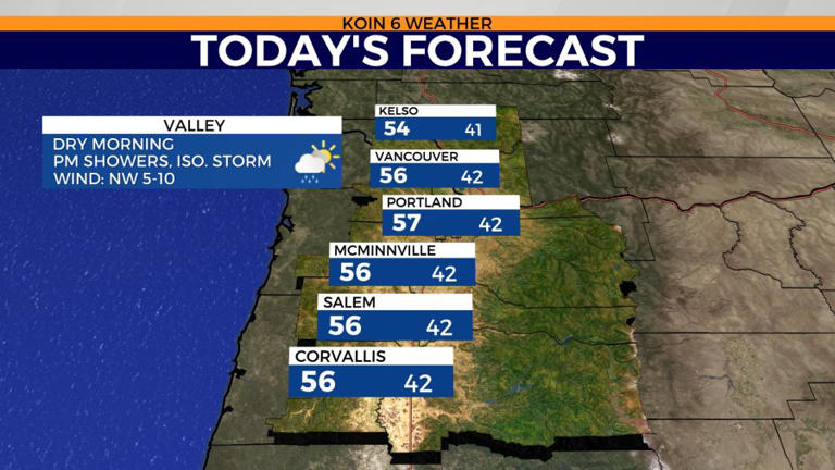 Mostly dry start to April, some to see thunderstorms in the PNW