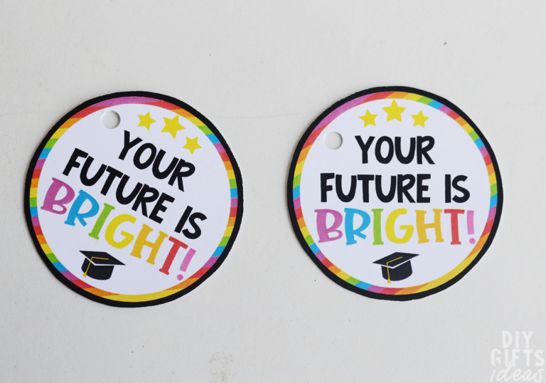 DIY Graduation Your Future Is Bright Gift Idea