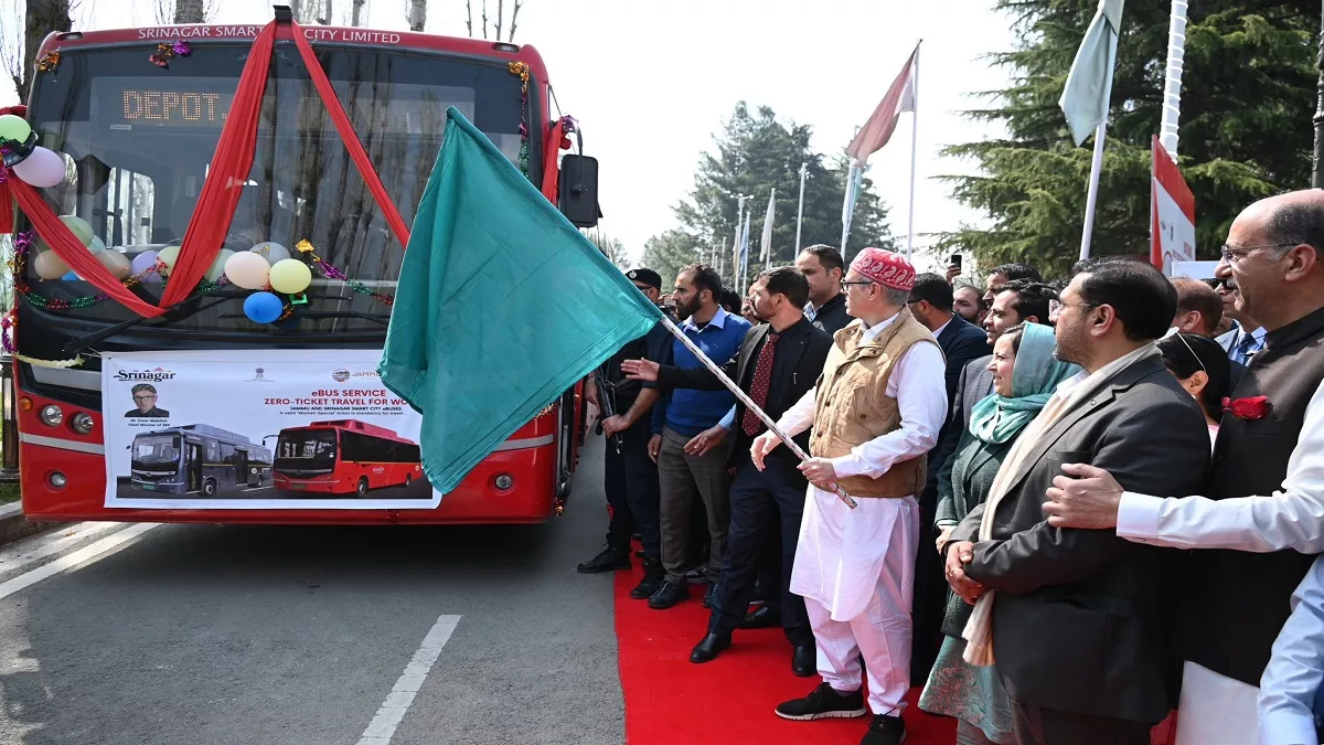 CM Omar launches free bus travel scheme for women in J&K