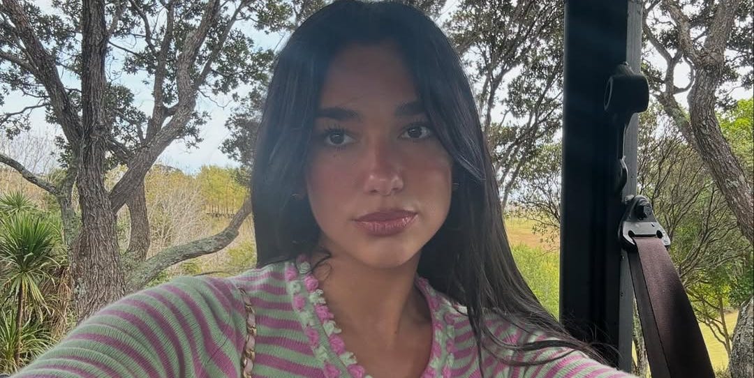 Dua Lipa Is Like a Grown-Up Strawberry Shortcake in This Striped Chanel Set