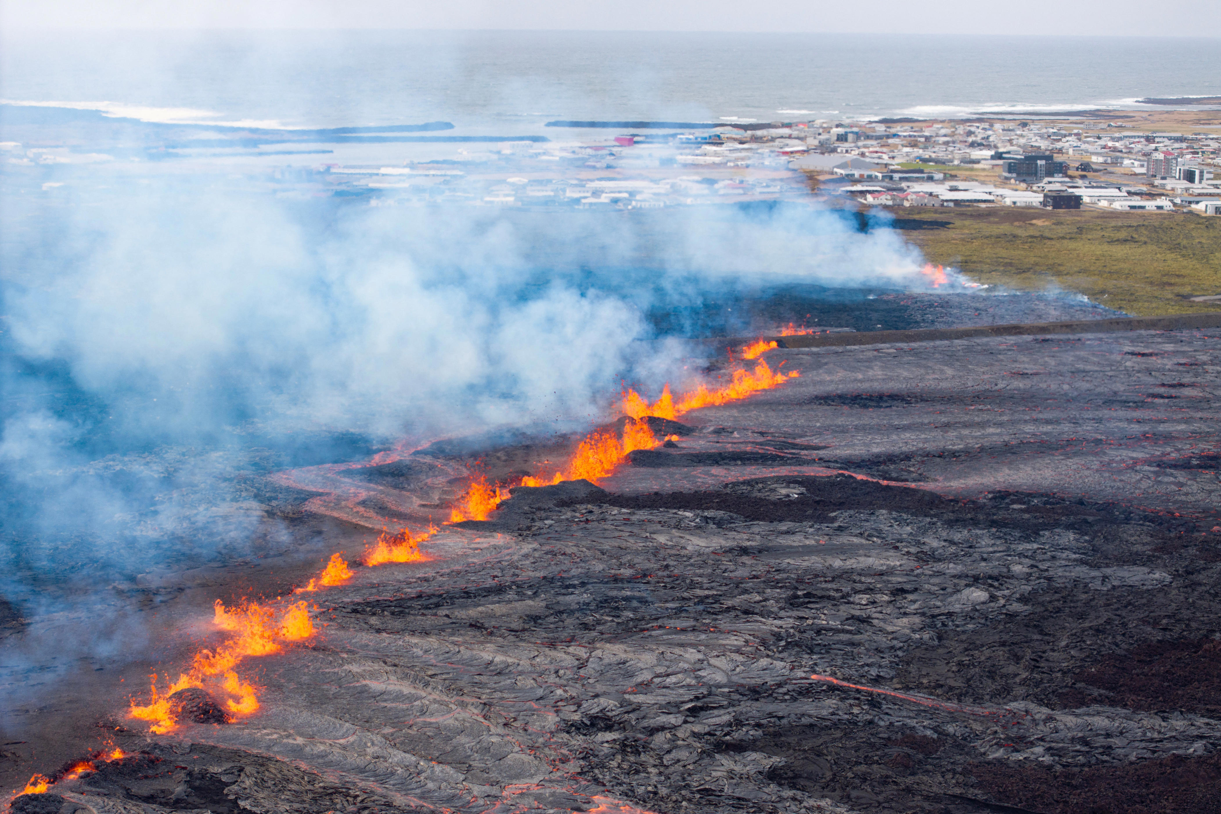 Volcano erupts in Iceland, forcing evacuation of tourists and residents