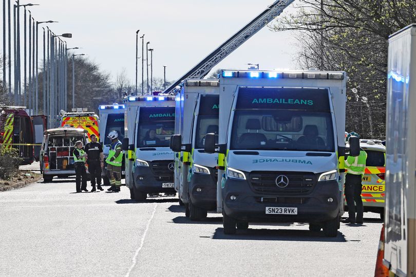 Cumbernauld fire in pictures as six injured in huge blaze
