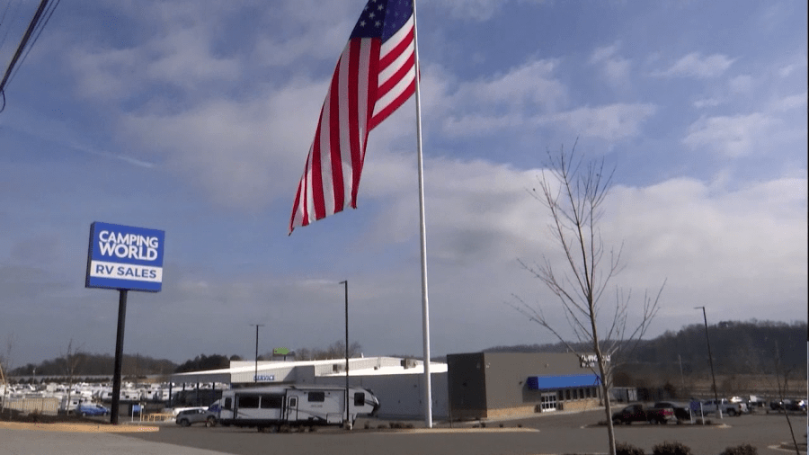 City of Sevierville files lawsuit over Camping World’s 130-foot-tall ...
