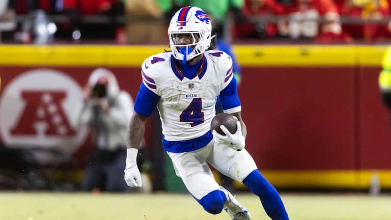Bills predicted to draft 32-TD running back as long-term James Cook ...