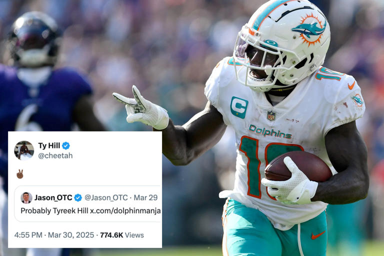 Tyreek Hill responds as Dolphins trade rumors resurface