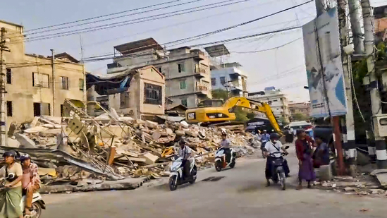 Myanmar earthquake: 'Pancake' collapse of buildings making rescue ...
