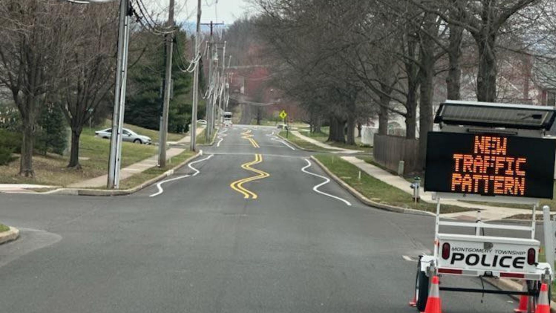Pennsylvania Town Paints Wavy Lane Lines To Slow Down Speeders
