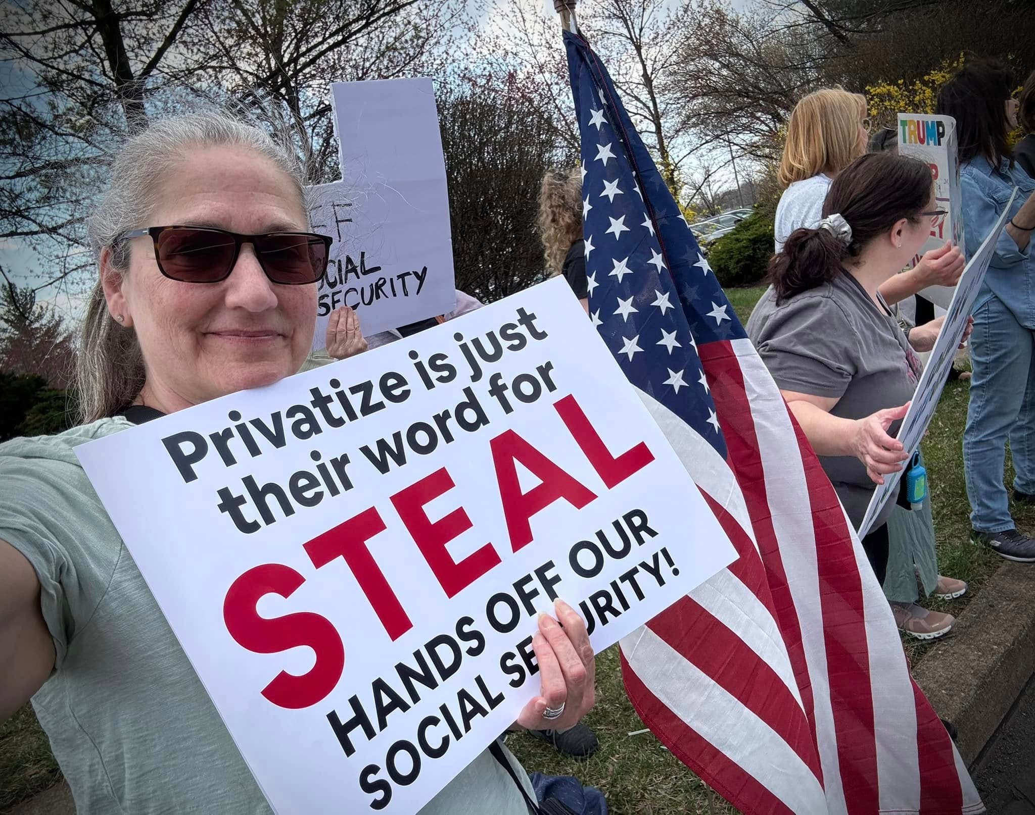 Bucks Co. Democrats Protest To Save Social Security