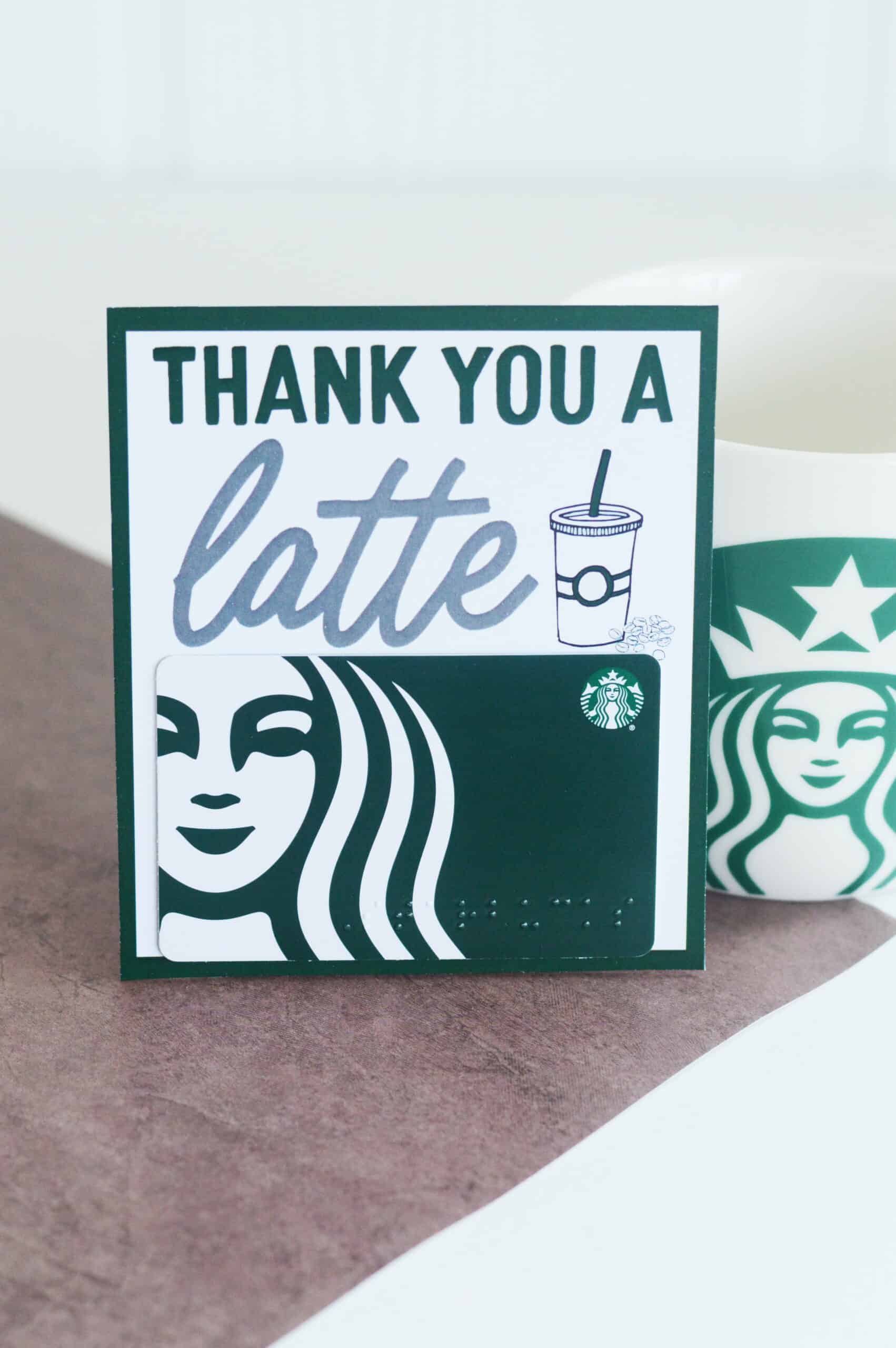 DIY Starbucks Thank You A Latte Gift