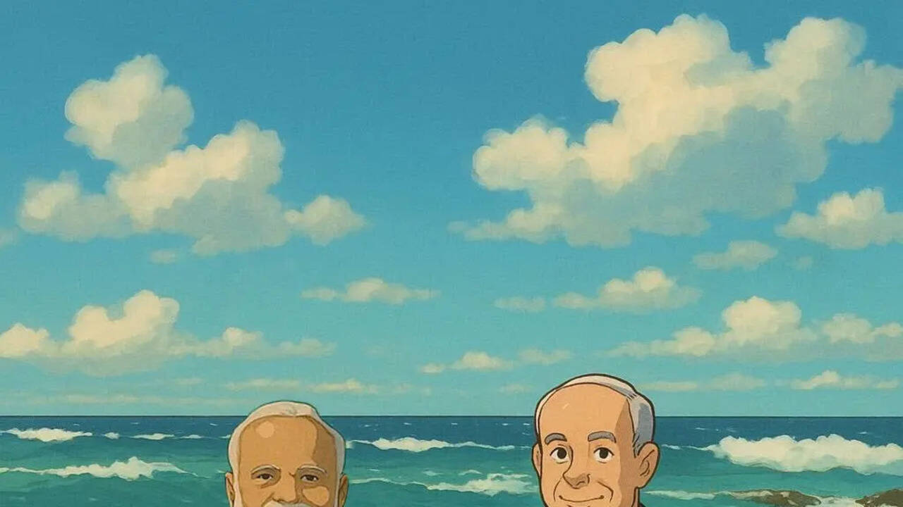 Israel Gives 'Ghibli' Twist To PM Modi And Netanyahu's Friendship