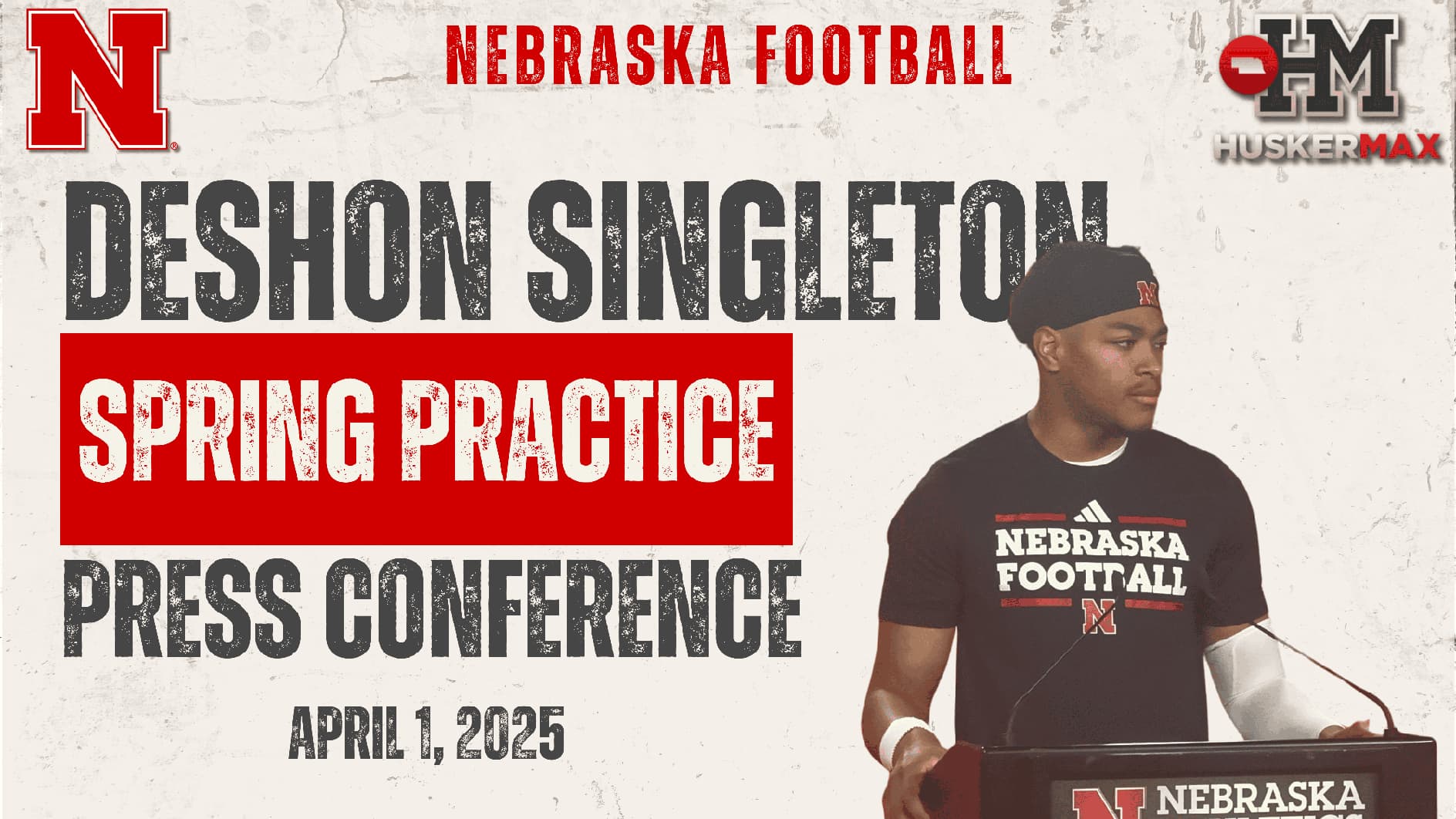 Nebraska Football Defensive Back DeShon Singleton - Spring Practices ...