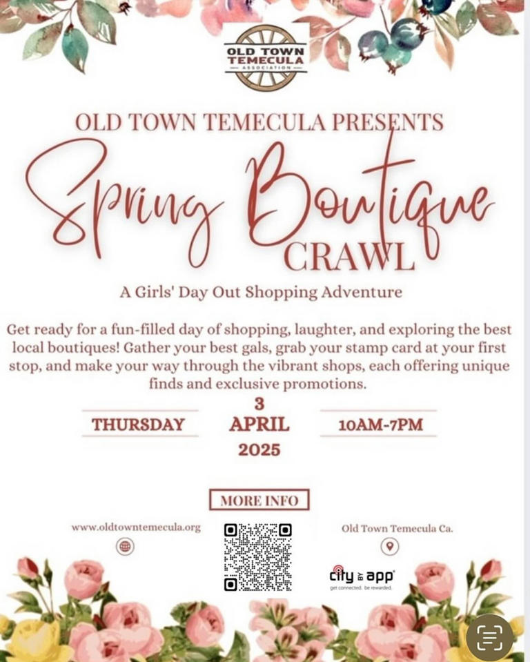 Old Town Temecula 'Boutique Crawl' Planned: What To Know, Where To Go