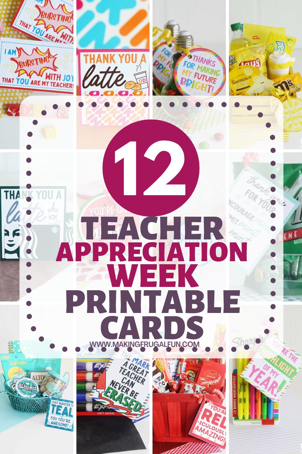 12 Teacher Appreciation Week Printable Cards (and DIY Gift Ideas)