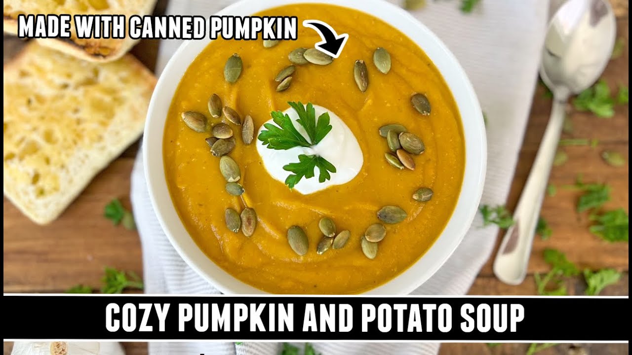 COZY Pumpkin and Potato Soup Quick & EASY Heartwarming Recipe