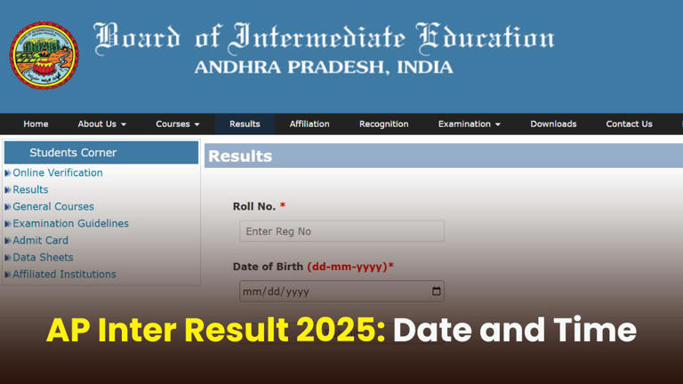 AP Intermediate Result 2025: Check Inter Expected Date and Time and ...