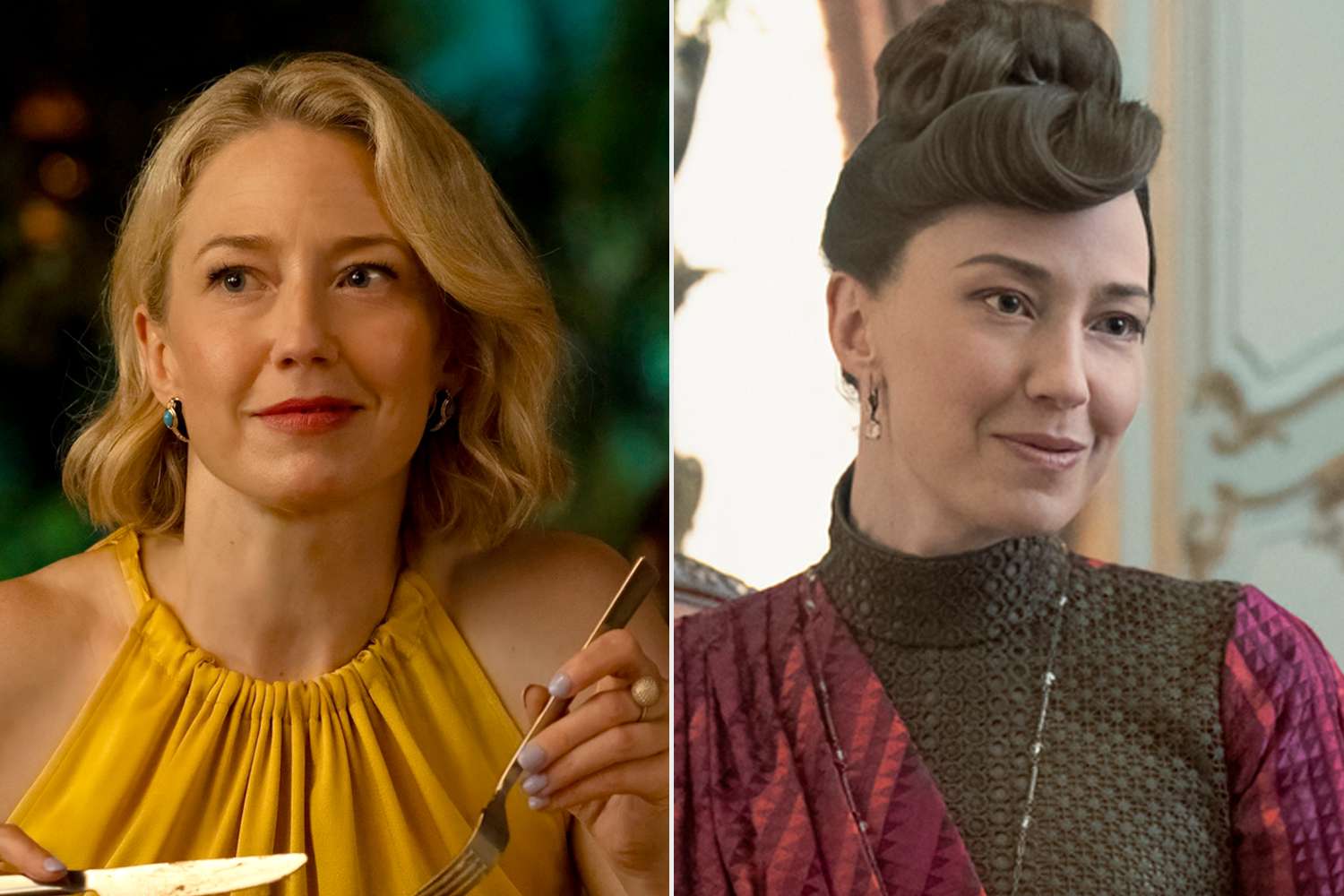 How Carrie Coon Got 'Porcelain Skin' for “The Gilded Age” 48 Hours ...