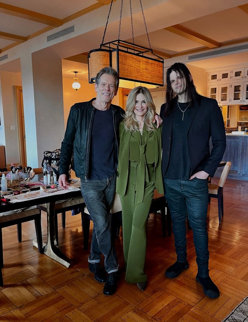 Kevin Bacon's son Travis shares new photos with goth girlfriend as they ...