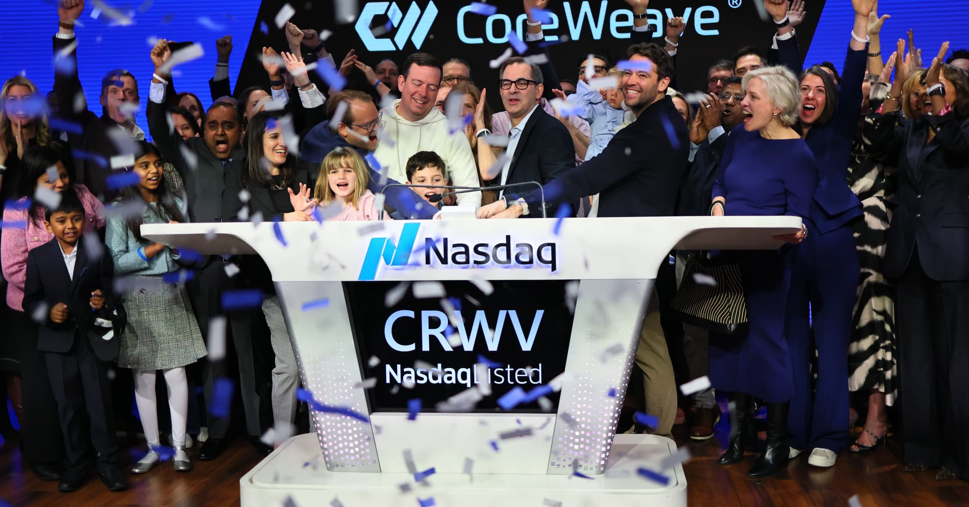 CoreWeave shares rip nearly 42% higher, rising above IPO price