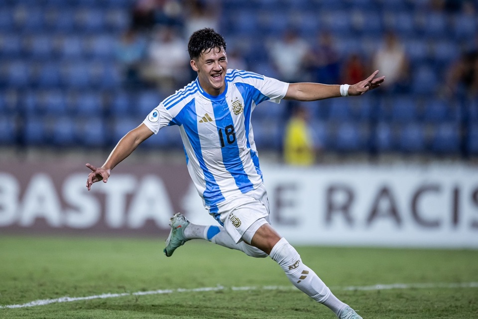 Los goles de la Argentina Sub 17 contra Paraguay en el Sudamericano