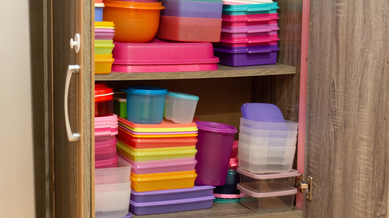 The Dollar Tree Hack That Eliminates Tupperware Lid Clutter In The Kitchen