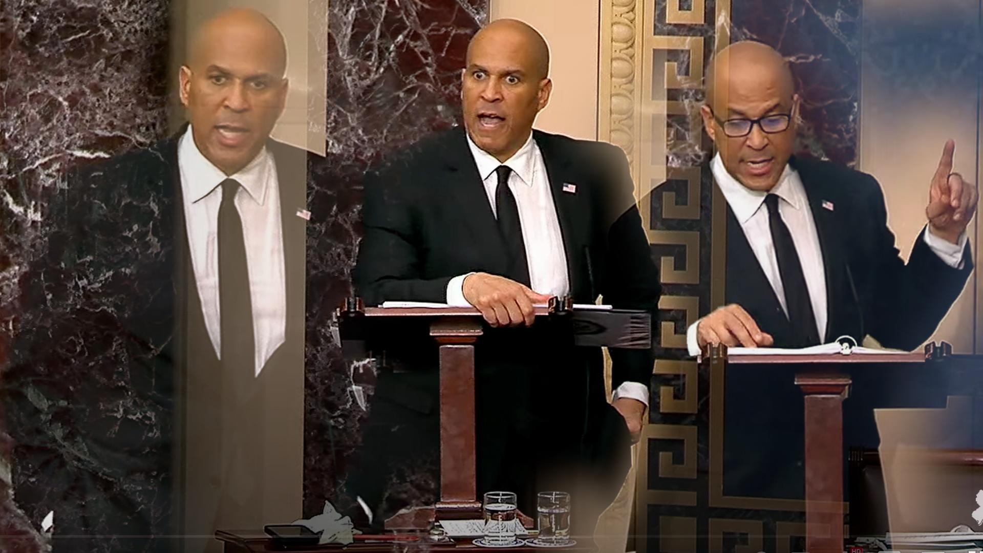 Pour s’opposer à Trump, ce sénateur démocrate parle depuis plus de ...