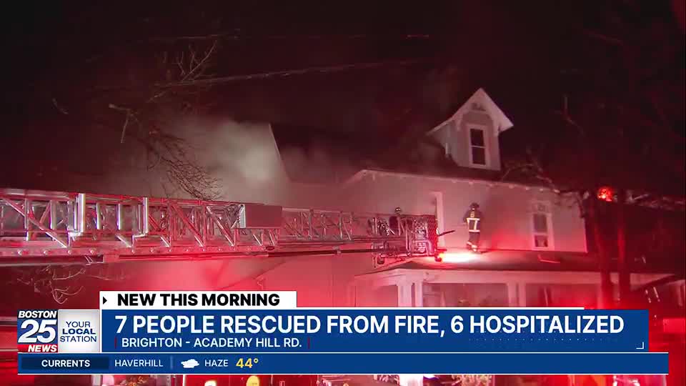 5 residents hospitalized, firefighter hurt after early morning blaze ...