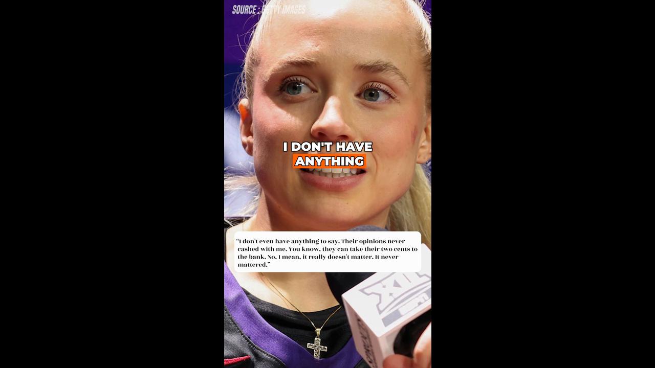Here's How Hailey Van Lith Shut Up Her Critics After Leading TCU To The ...