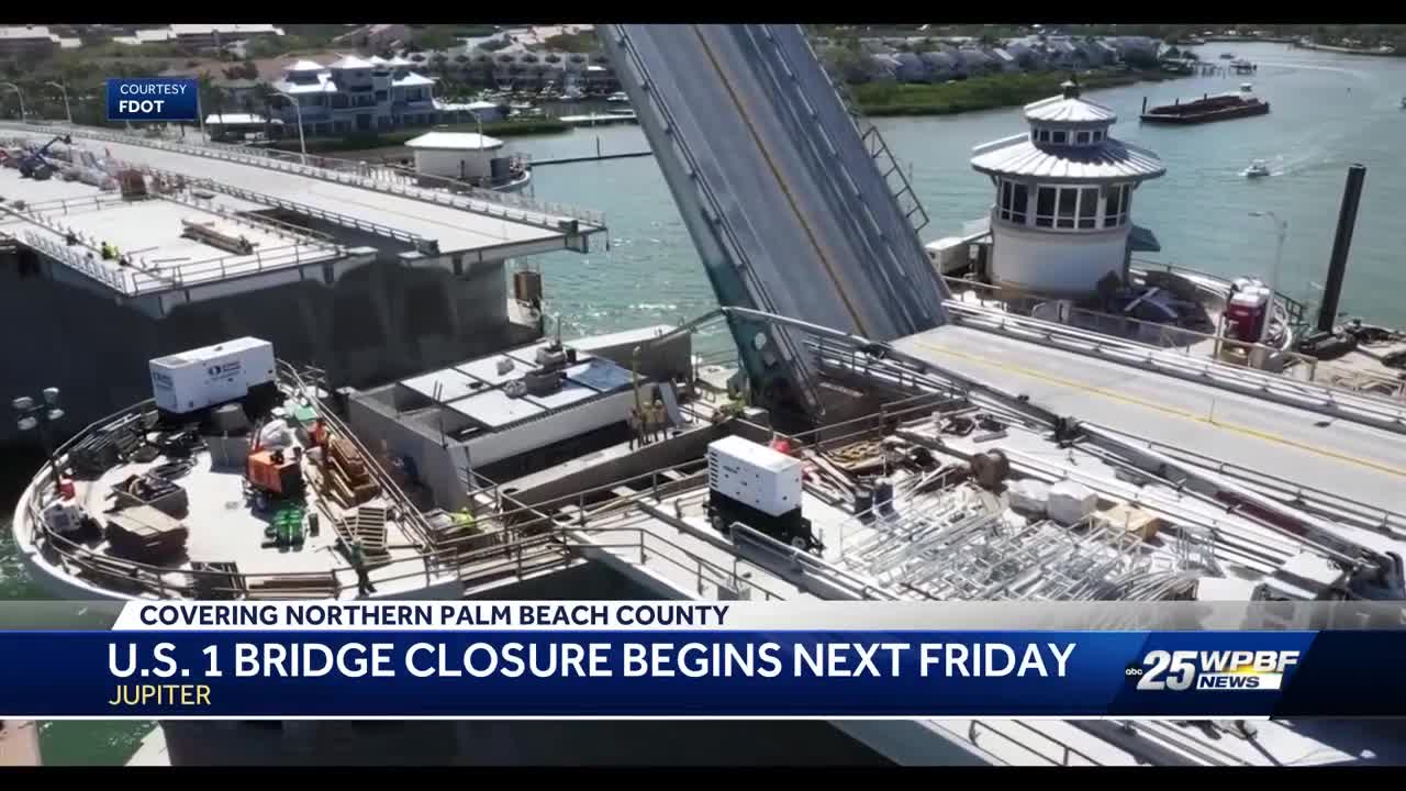 Jupiter US-1 Bridge to close again ahead of anticipated full opening
