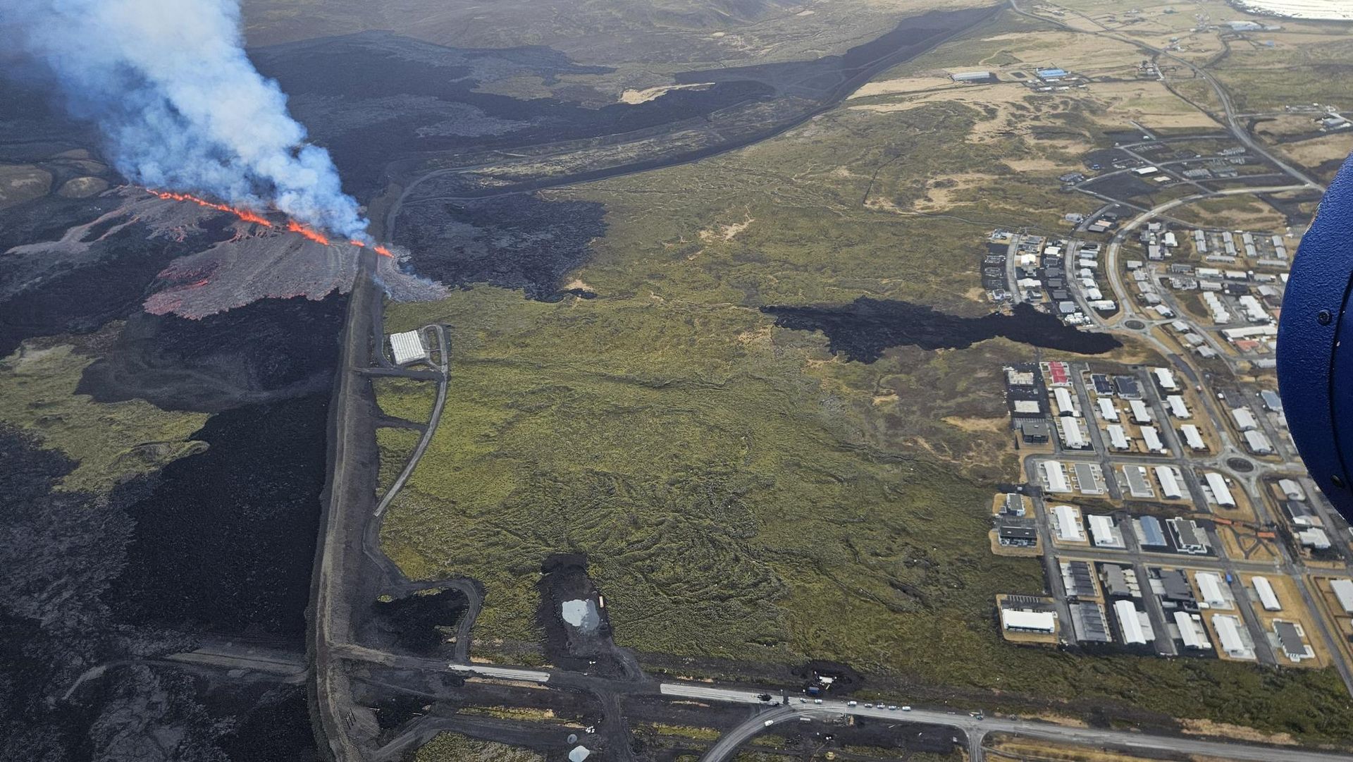 Lava bursts through Grindavík's defense barriers as new volcanic ...