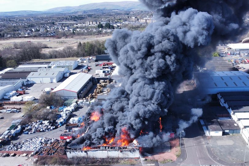 Cumbernauld fire in pictures as six injured in huge blaze