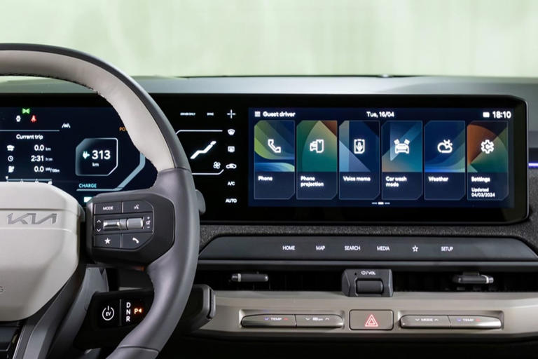 Kia updates in-car software with AI assistant and video streaming
