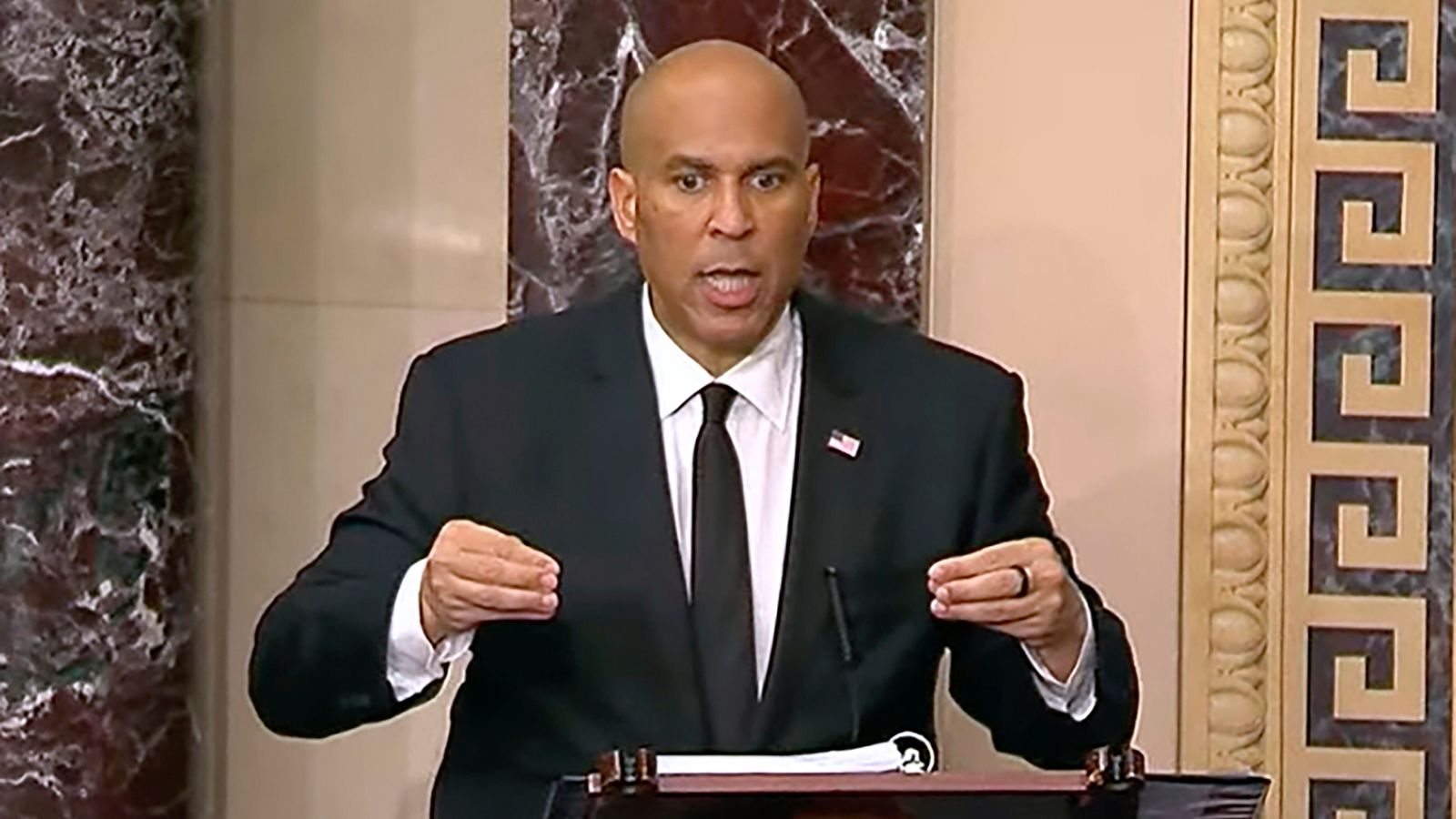 Democrat's speech against Trump breaks record for longest in Senate history